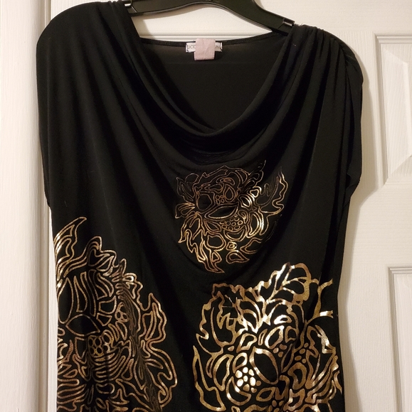 Body Central | Dresses | Body Central Black Gold Dress | Poshmark